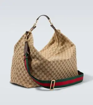Gucci Brera Gg Canvas Large Shoulder Bag
