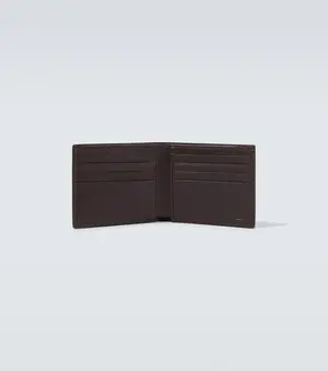 Gucci Lira Leather Bifold Wallet - Brown