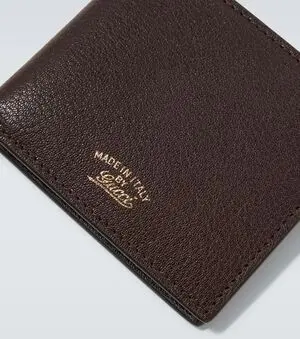 Gucci Lira Leather Bifold Wallet - Brown