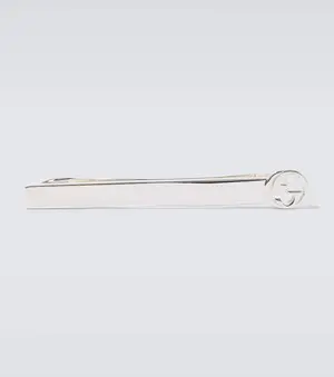 Gucci Interlocking G 925 Sterling Tie Bar - Silver