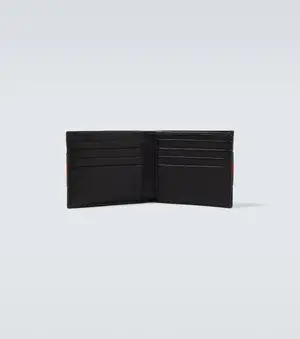 Gucci Web Trademark Leather Bifold Wallet