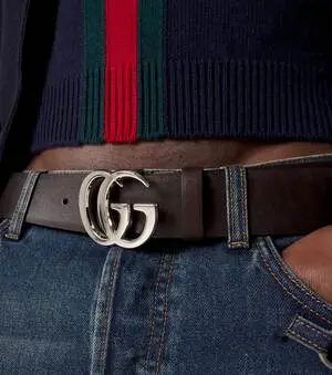 Gucci Flat Marmont Leather Belt