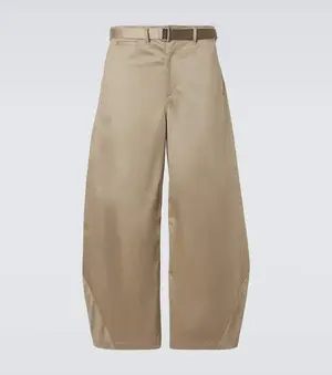 Sacai Cotton Chino Barrel-leg Pants