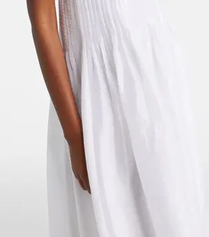 Tory Burch Linen And Silk Maxi Dress - White