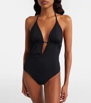 Tory Burch Open-back Swimsuit - Black