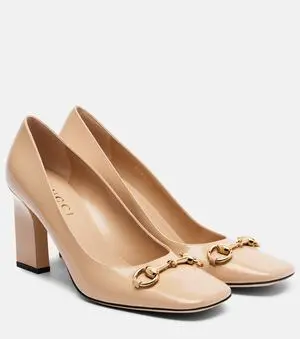 Gucci Leather Pumps - Beige