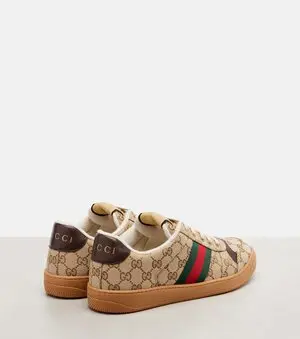 Gucci Screener Gg Canvas Sneakers - Brown