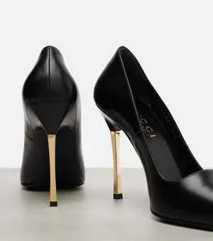 Gucci Trinity 120 Leather Pumps