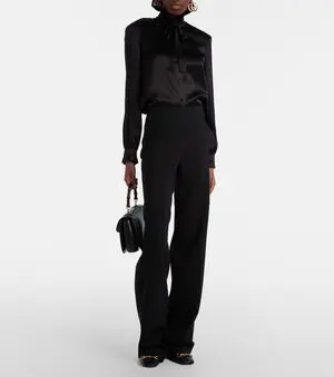 Gucci Signora Horsebit Leather Ankle Boots