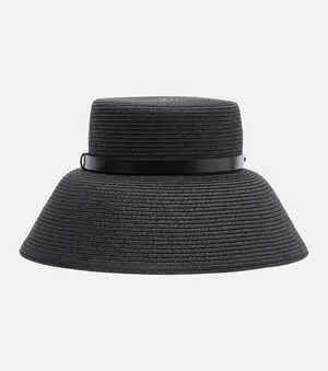 Max Mara Woven Bucket Hat - Black