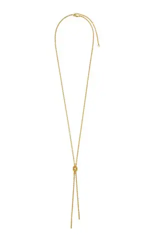 TOTEME Plated Rope Lariat Necklace - Gold