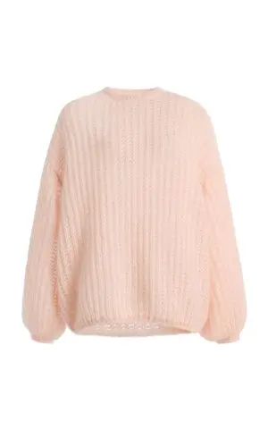 TOTEME Oversized Mohair-blend Sweater - Pink
