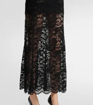 Rabanne Lace Maxi Dress - Black