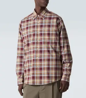 Prada Plaid Cotton Shirt