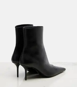 Saint Laurent Ashley Leather Ankle Boots