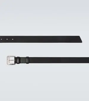 Miu Miu Logo Leather Belt - Black