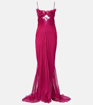 MARIA LUCIA HOHAN Lupita Draped Gown - Pink