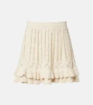 MARANT ETOILE Nelle Cotton Crochet Miniskirt