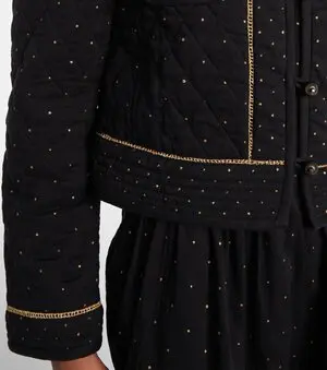 MARANT ETOILE Vania Embellished Cropped Jacket