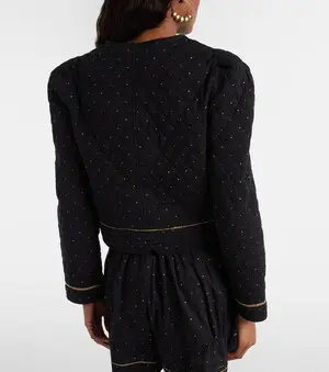 MARANT ETOILE Vania Embellished Cropped Jacket