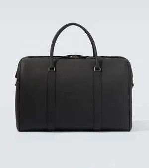 THE ROW Iowa Leather Duffle Bag - Black