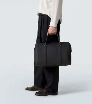 THE ROW Iowa Leather Duffle Bag - Black