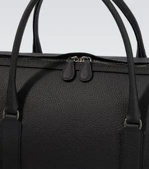 THE ROW Iowa Leather Duffle Bag - Black