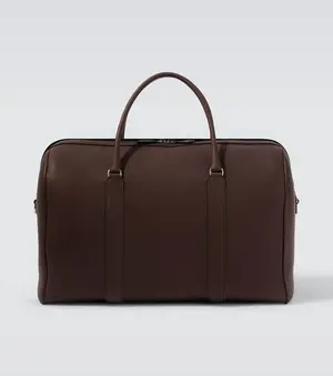 THE ROW Iowa Leather Duffle Bag - Brown