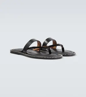 Dries Van Noten Leather Thong Sandals