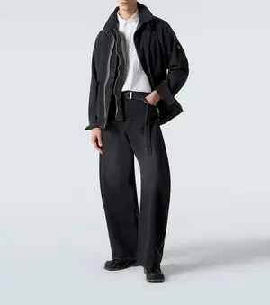 Sacai Belted Barrel-leg Jeans