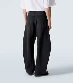 Sacai Belted Barrel-leg Jeans