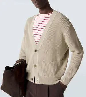 LARDINI Cotton Cardigan - Green