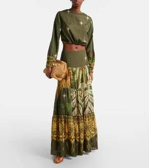 Johanna Ortiz Jacquard Maxi Skirt