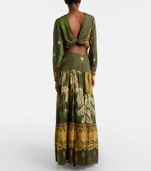 Johanna Ortiz Jacquard Maxi Skirt