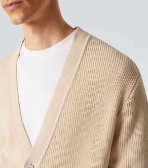 LARDINI Cotton Cardigan - Beige