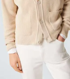 LARDINI Cotton Cardigan - Beige