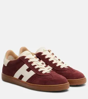Hogan Suede Sneakers - Burgundy