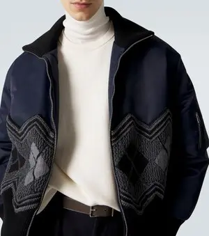 Loewe Argyle Technical Twill Jacket