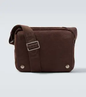 Loewe Pebble Medium Leather Messenger Bag - Brown