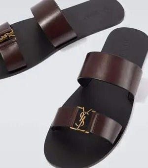 Saint Laurent Babylone Leather Sandals