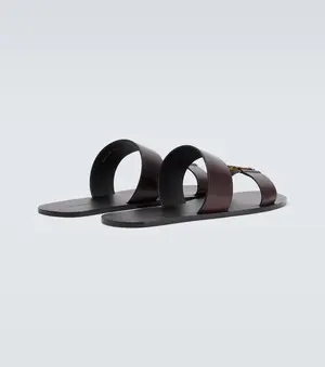 Saint Laurent Babylone Leather Sandals