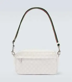 Gucci Gg Canvas Medium Crossbody Bag - White
