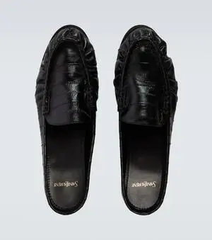 Saint Laurent Le Loafer Leather Mules