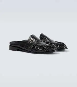 Saint Laurent Le Loafer Leather Mules