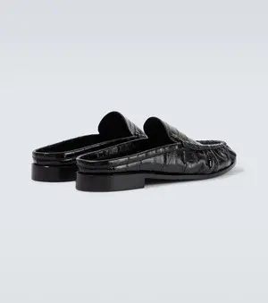 Saint Laurent Le Loafer Leather Mules