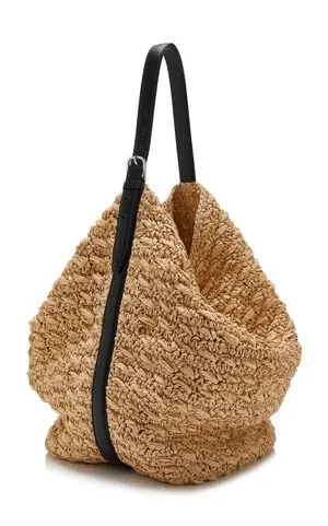 TOTEME Belted Raffia Tote - Neutral