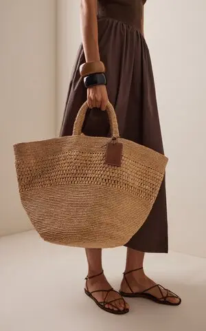Manebí Fiji Raffia Tote Bag - Neutral