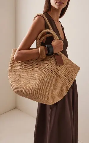 Manebí Fiji Raffia Tote Bag - Neutral