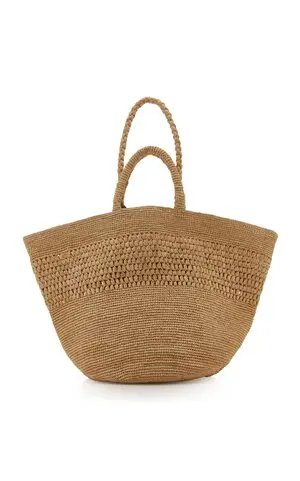 Manebí Fiji Raffia Tote Bag - Neutral