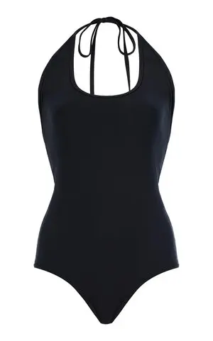 TOTEME Scoop Halterneck One-piece Swimsuit - Black